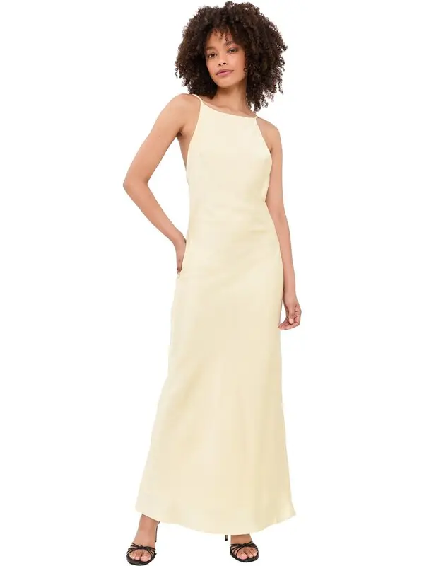 Line & Dot Emel Maxi Dress - Light Yellow
