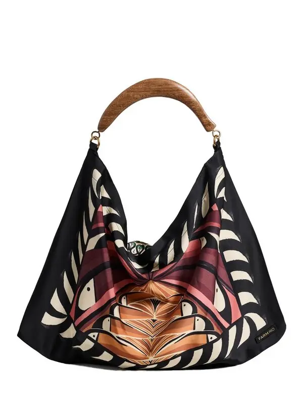 Farm Rio Small Satin Scarf Bag - Toucan Tree Farmlab Pink