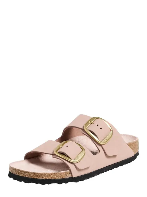 BIRKENSTOCK Arizona Big Buckle Printed Footbed Sandals - Soft Pink