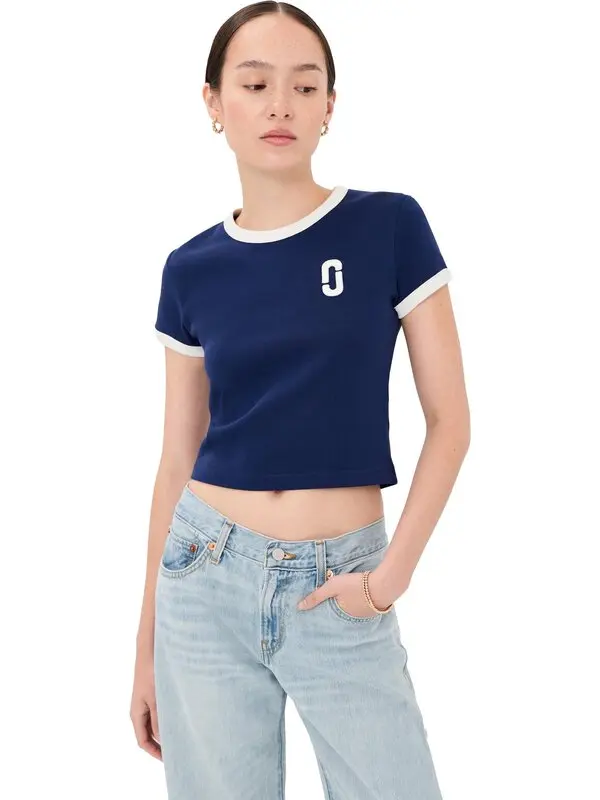 Marc Jacobs Ringer Baby Tee - Navy Multi