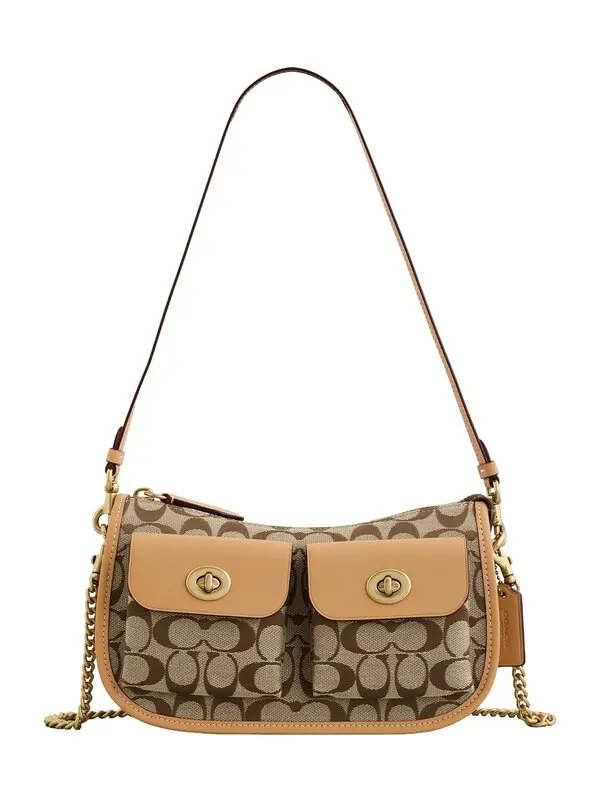 COACH Twin Turnlock Waverly Bag - Jacquard