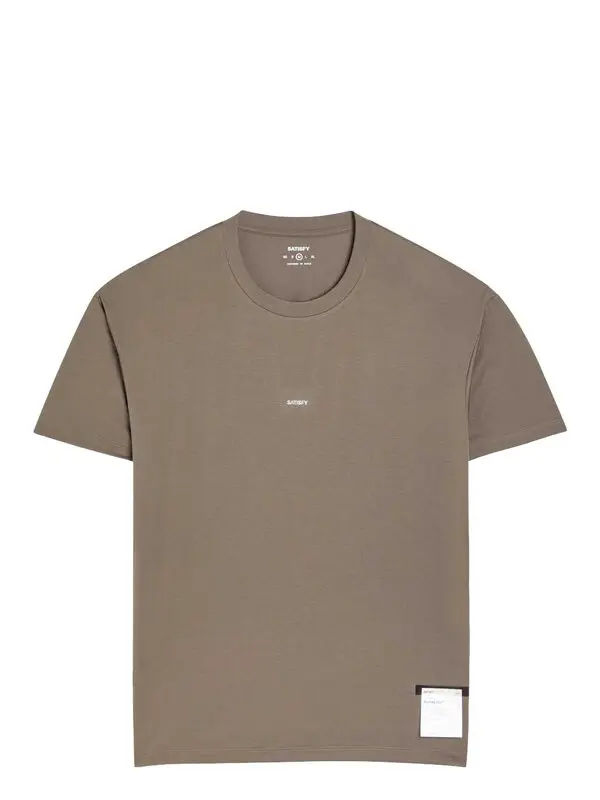 Satisfy Auralite Logo Jersey T-shirt - Beige