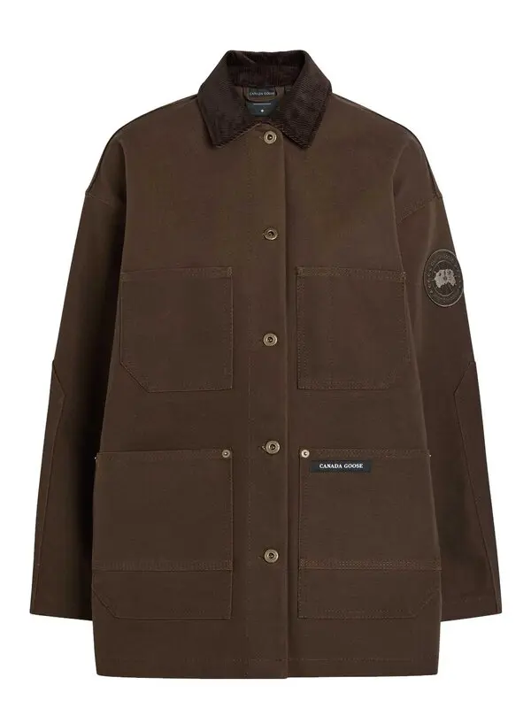 Canada Goose Beaumont Corduroy-collar Canvas Coat - Brown