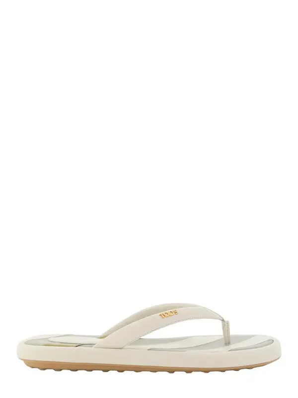TOD'S Padded Leather Sandals - White