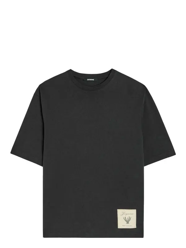 Jacquemus Le Tshirt Torneo Logo Cotton T-shirt - Navy