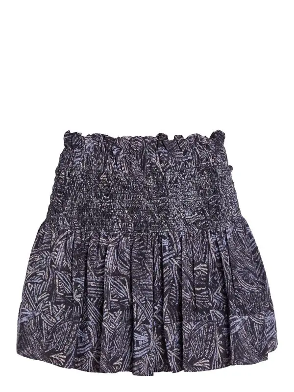 Isabel Marant Étoile Maelly Printed Silk Shorts - Black