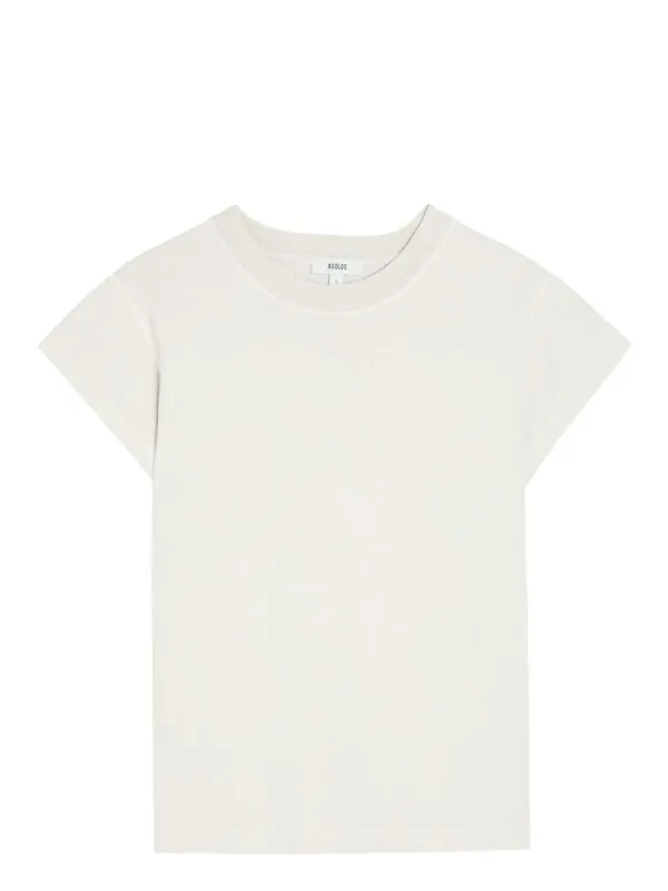 AGOLDE Bryce Cotton T-shirt - Off White