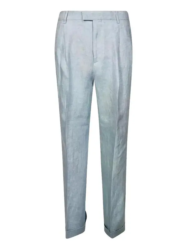 BERWICH Double-pleat Palazzo Pants - Blue