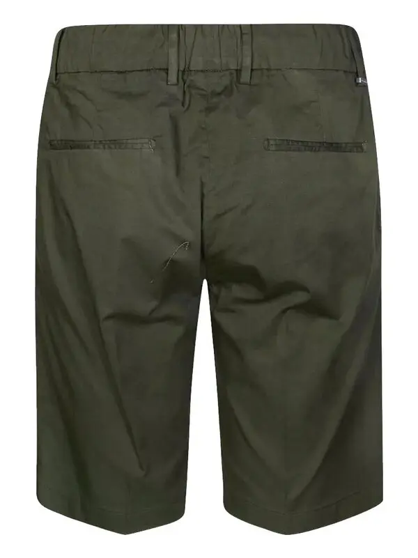 BE ABLE Pleated Detail Bermuda Shorts - Green