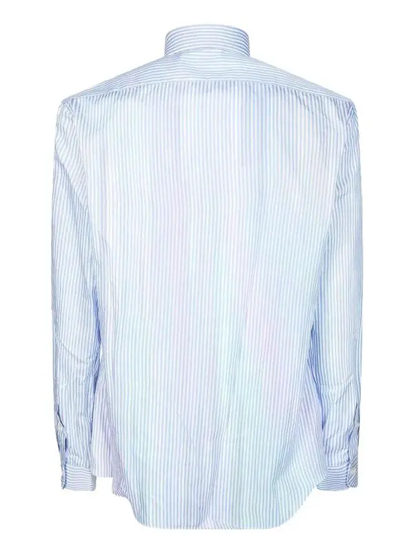 XACUS Striped Long-sleeve Shirt - Blue