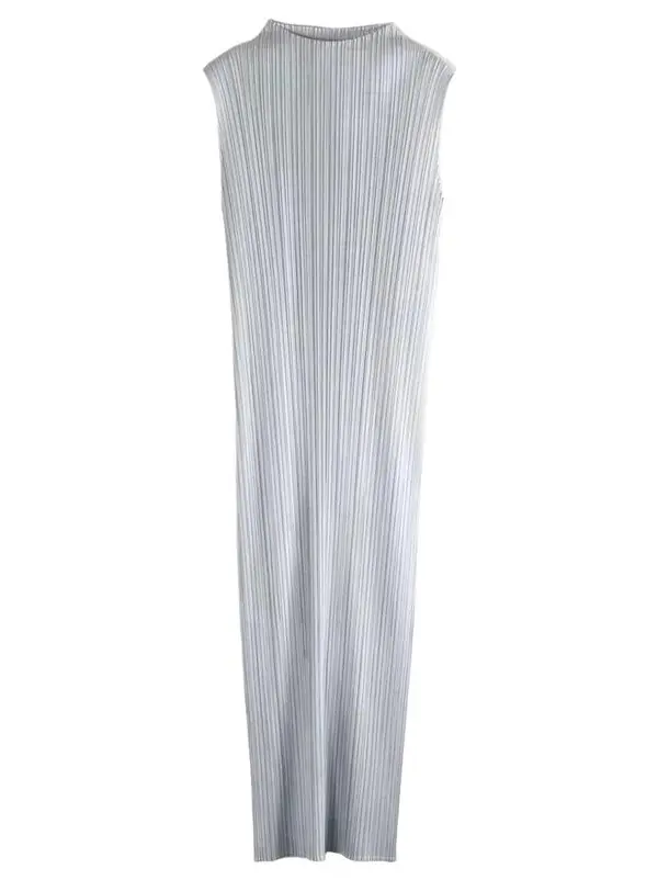 Issey Miyake Plissé Sleeveless Dress - Grey