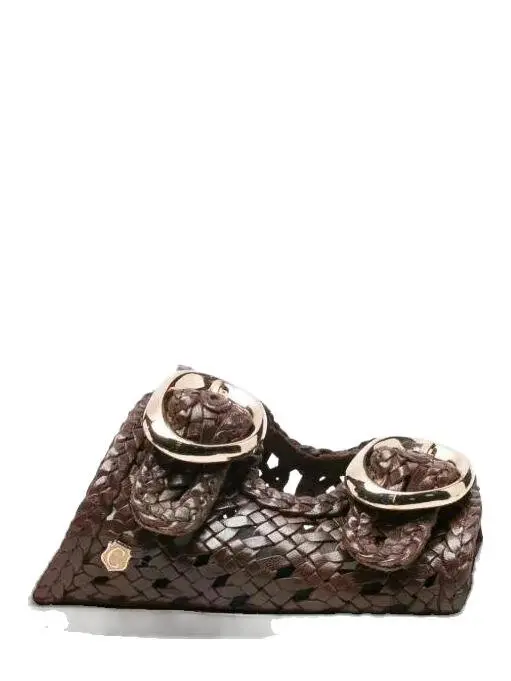 CARMELA Woven Buckle-fastening Sandals - Brown