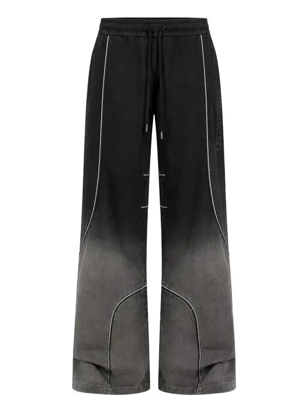 Off-White Gradient-effect Wide-leg Trousers - Black