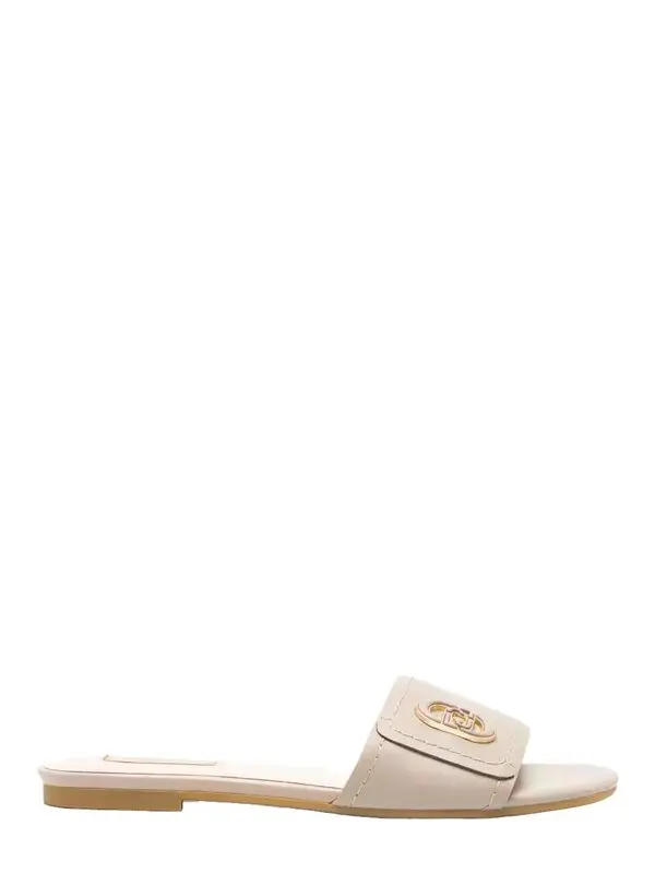 Liu Jo Sandy Logo-plaque Sandals - Neutrals