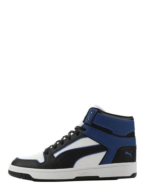 PUMA Rebound Layup Outlined Mid Top Sneakers - White