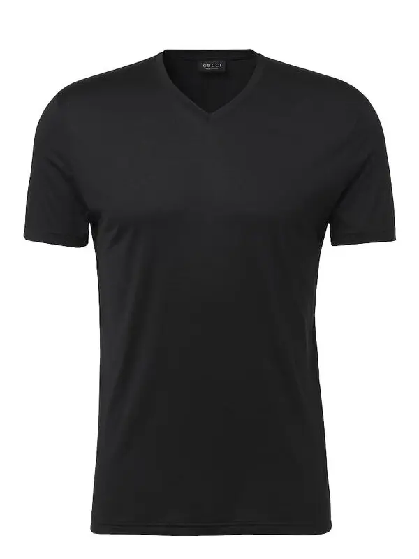 Gucci Silk Jersey T-shirt - Black