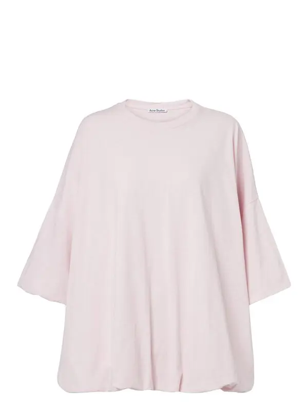 Acne Studios Oversized Cotton-blend Jersey T-shirt - Pink