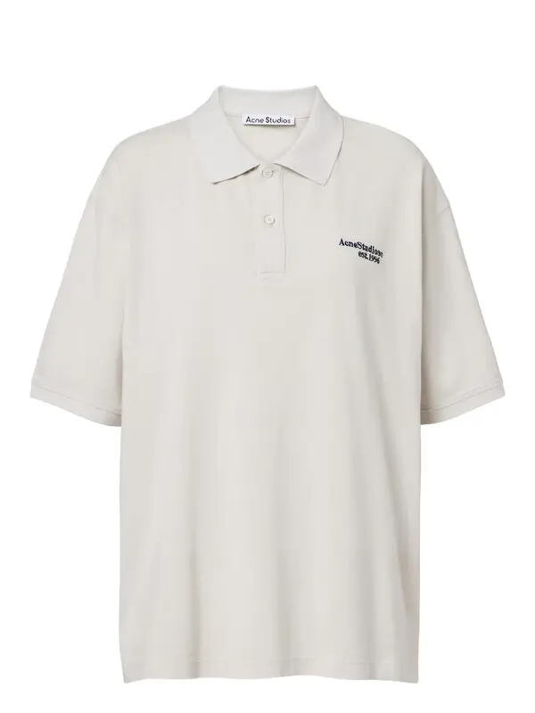 Acne Studios Cotton Polo Shirt - White