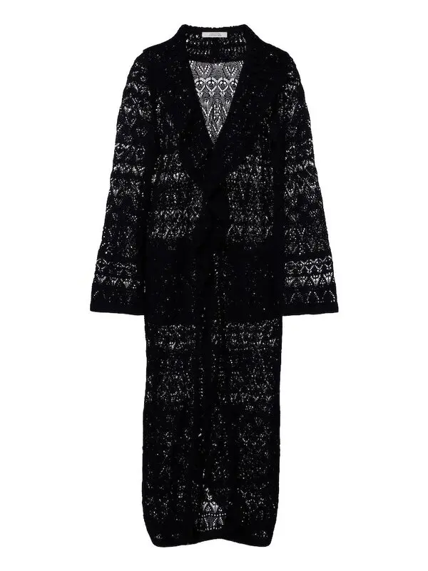 Dorothee Schumacher Cotton-blend Crochet Coat - Blue