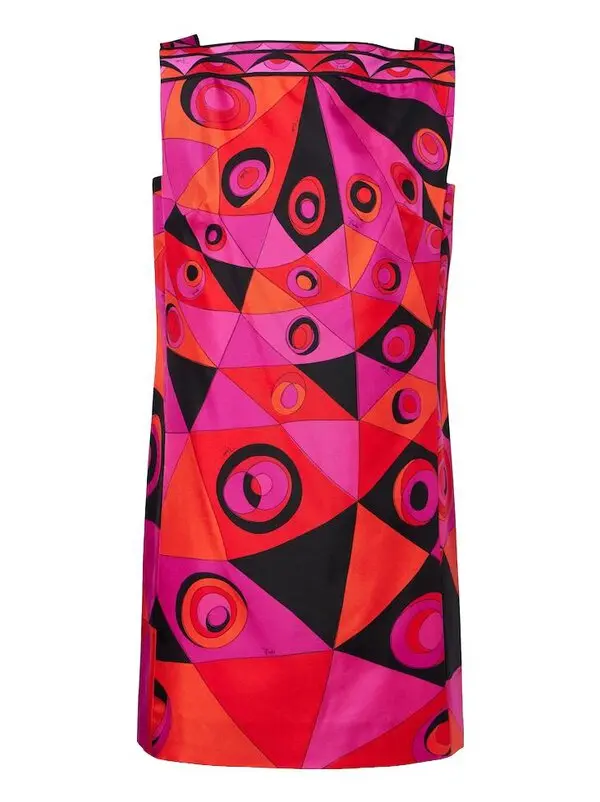 Emilio Pucci Occhi Silk Twill Minidress - Pink
