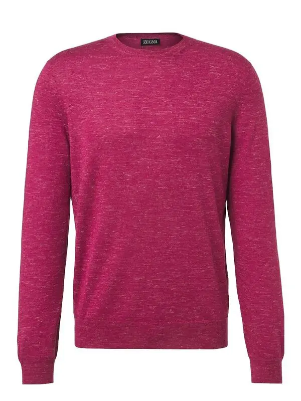 Zegna Silk, Cashmere, And Linen Sweater - Pink