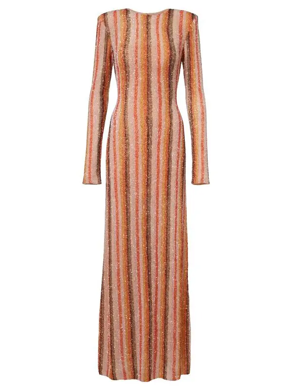Rachel Gilbert Isadora Sequined Gown - Multicoloured