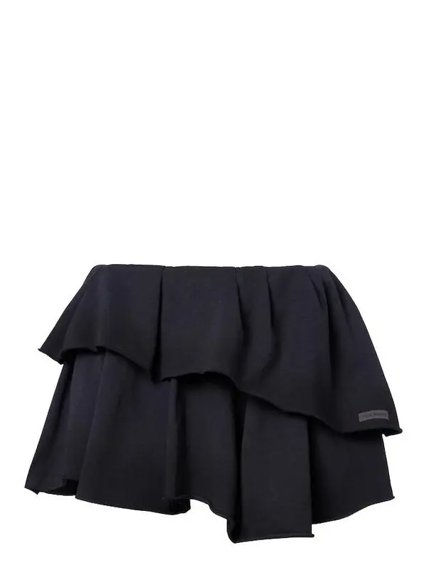 Acne Studios Faded Cotton-blend Miniskirt - Blue