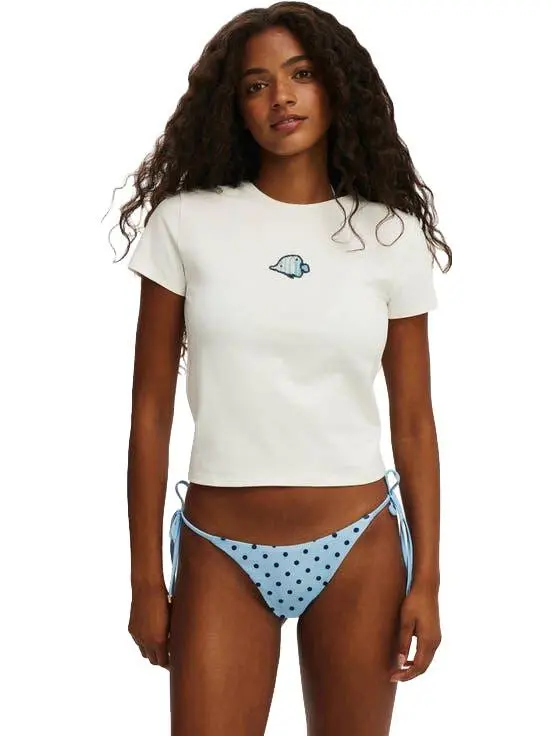 Cotton:on Resort Baby Graphic T-shirt - Vintage White Tropical Fish
