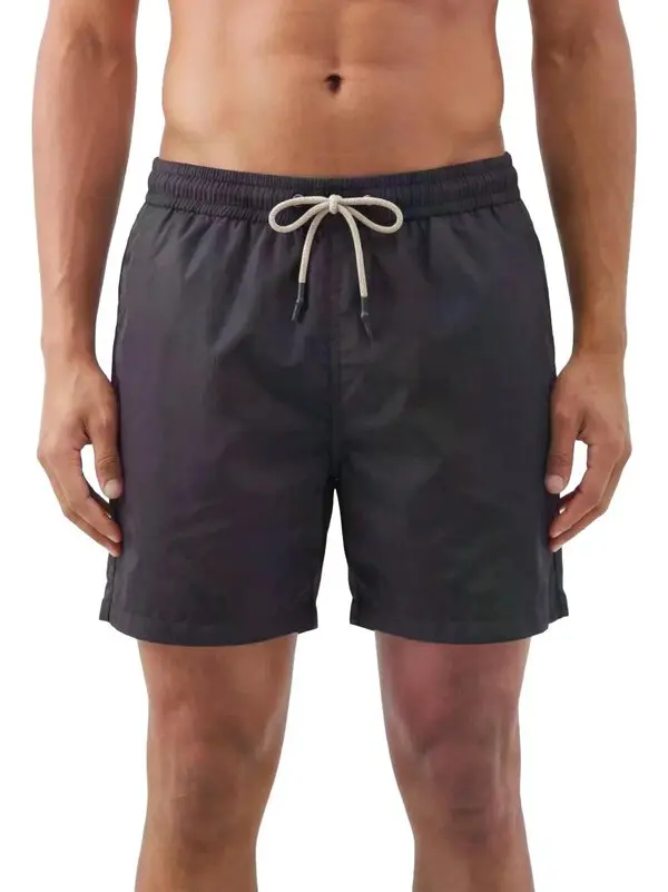 D4.0 Navy Drawstring Waist Swim Shorts - Blue
