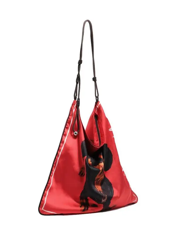 Bimba Y Lola Medium Dogs Scarf Bag - Red