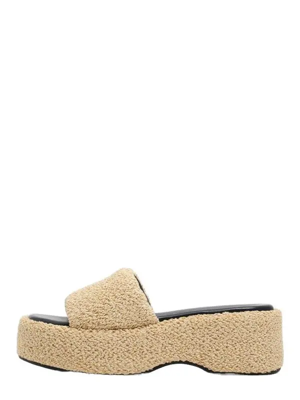 Bimba Y Lola Textile High Platform Sandals - Natural