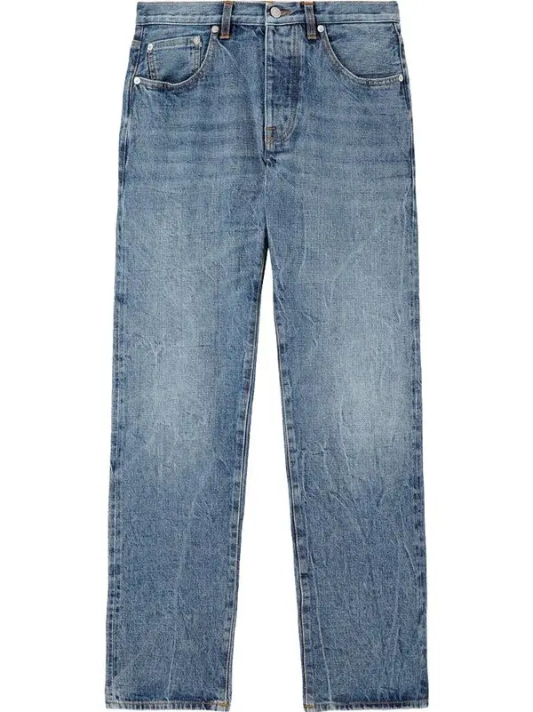 FORTELA 965 John Selvedge Regular Fit Denim Pants - Dark Stone Wash