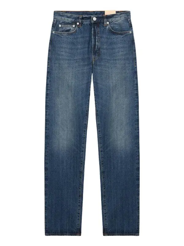 FORTELA 911 Superjohn Japanese Selvedge Denim Pants - Dark Stone Wash