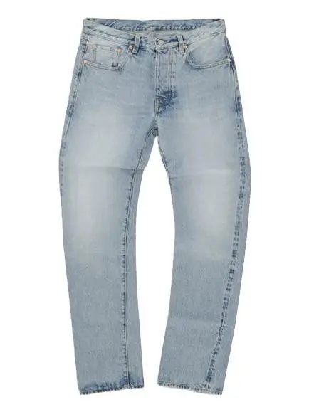 FORTELA 965 John Japan Selvedge Denim Pants - Dark Bleach Wash
