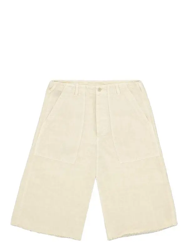 FORTELA Simone Fatigue Linen Shorts - White