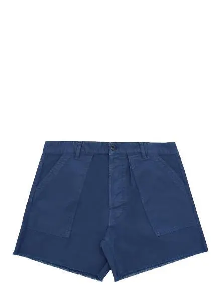 FORTELA Cotton Bermuda Shorts - Blue