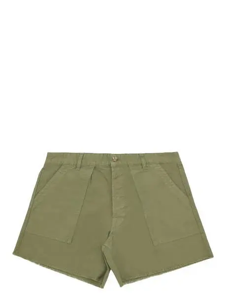 FORTELA Cotton Bermuda Shorts - Olive Green