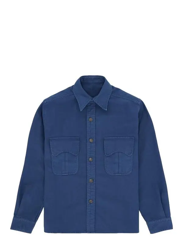FORTELA Kenny 2.0 Cotton Overshirt - Blue