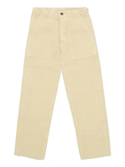 FORTELA Linen Fatigue Trousers - White