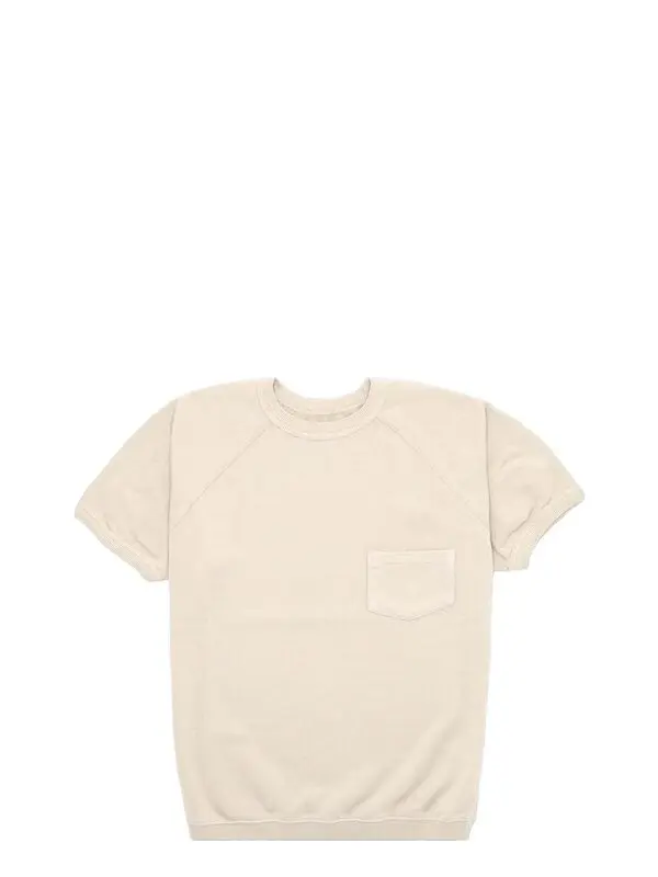 FORTELA Short Sleeve Brushed Jersey Sweatshirt - Ecru