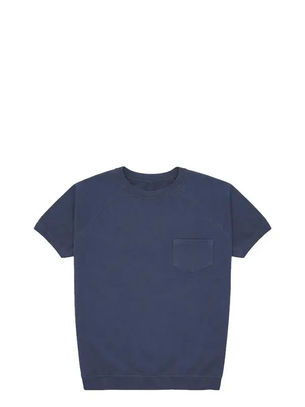 FORTELA Short Sleeve Brushed Jersey Sweatshirt - Indigo