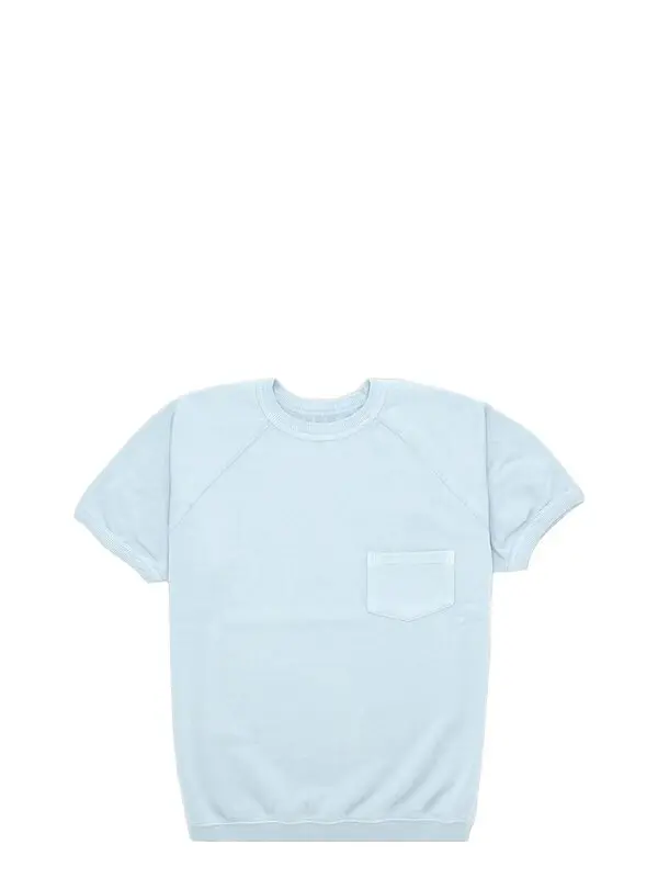 FORTELA Short Sleeve Brushed Jersey Sweatshirt - Light Blue