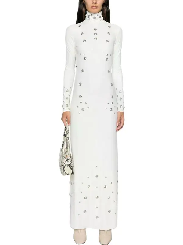 Coperni Snaps Maxi Dress - White