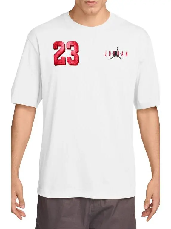 JORDAN Varsity Graphic T-shirt - White/university Red