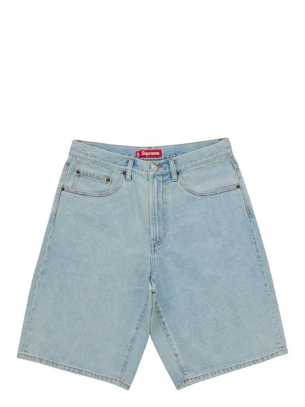 Supreme Baggy Denim Shorts - Light Blue