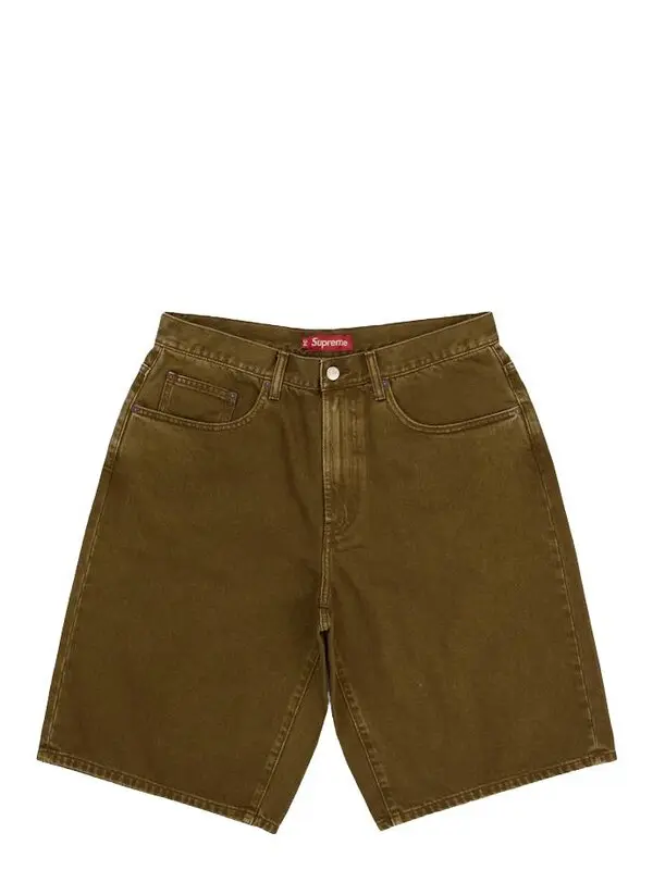 Supreme Baggy Denim Shorts - Brown