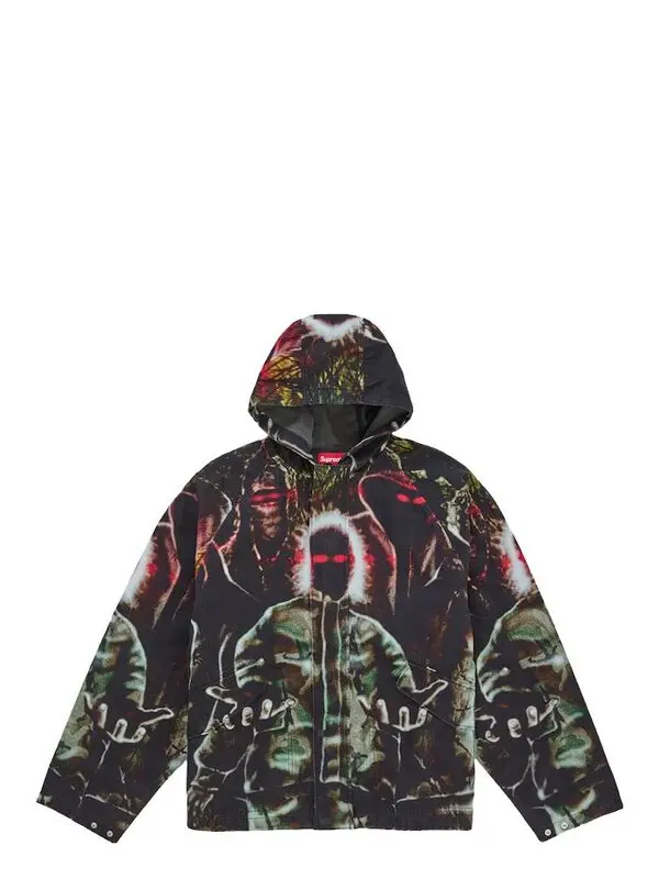 Supreme Hooded Raglan Jacket - Art Dealer Camo