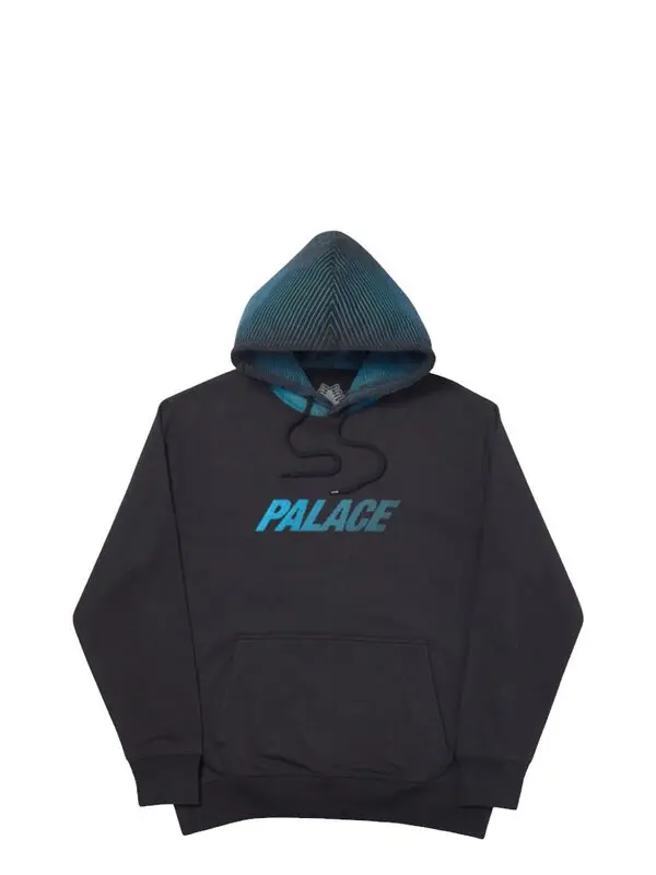PALACE Laser Lines Hooded Sweatshirt - Black