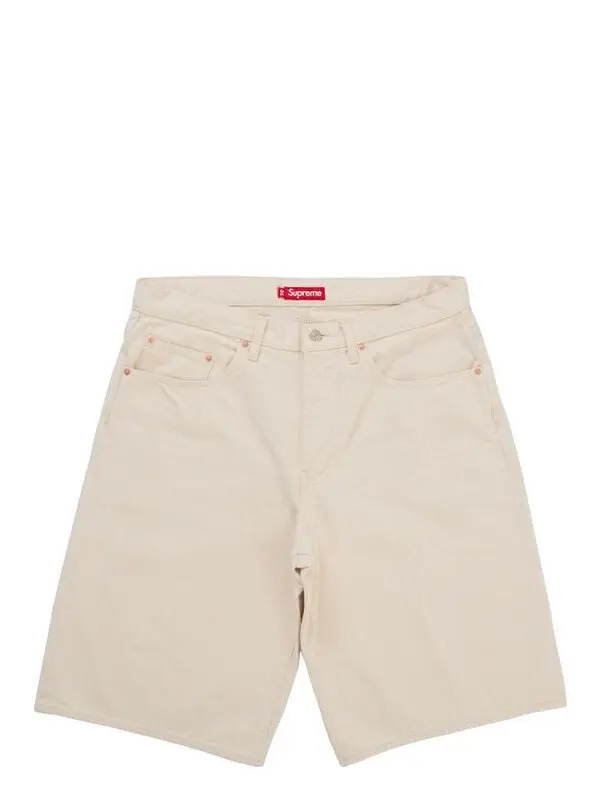 Supreme Baggy Selvedge Denim Short - White
