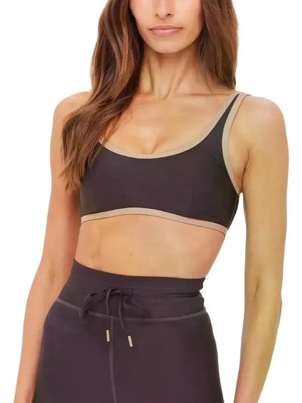 The Upside Kefi Brielle Scoop-neck Sports Bra - Grey